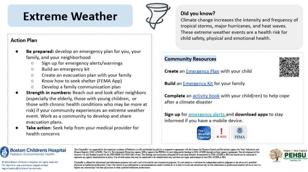 Climate Rx on Extreme Weather - PEHSU - Pediatric Environmental Health ...